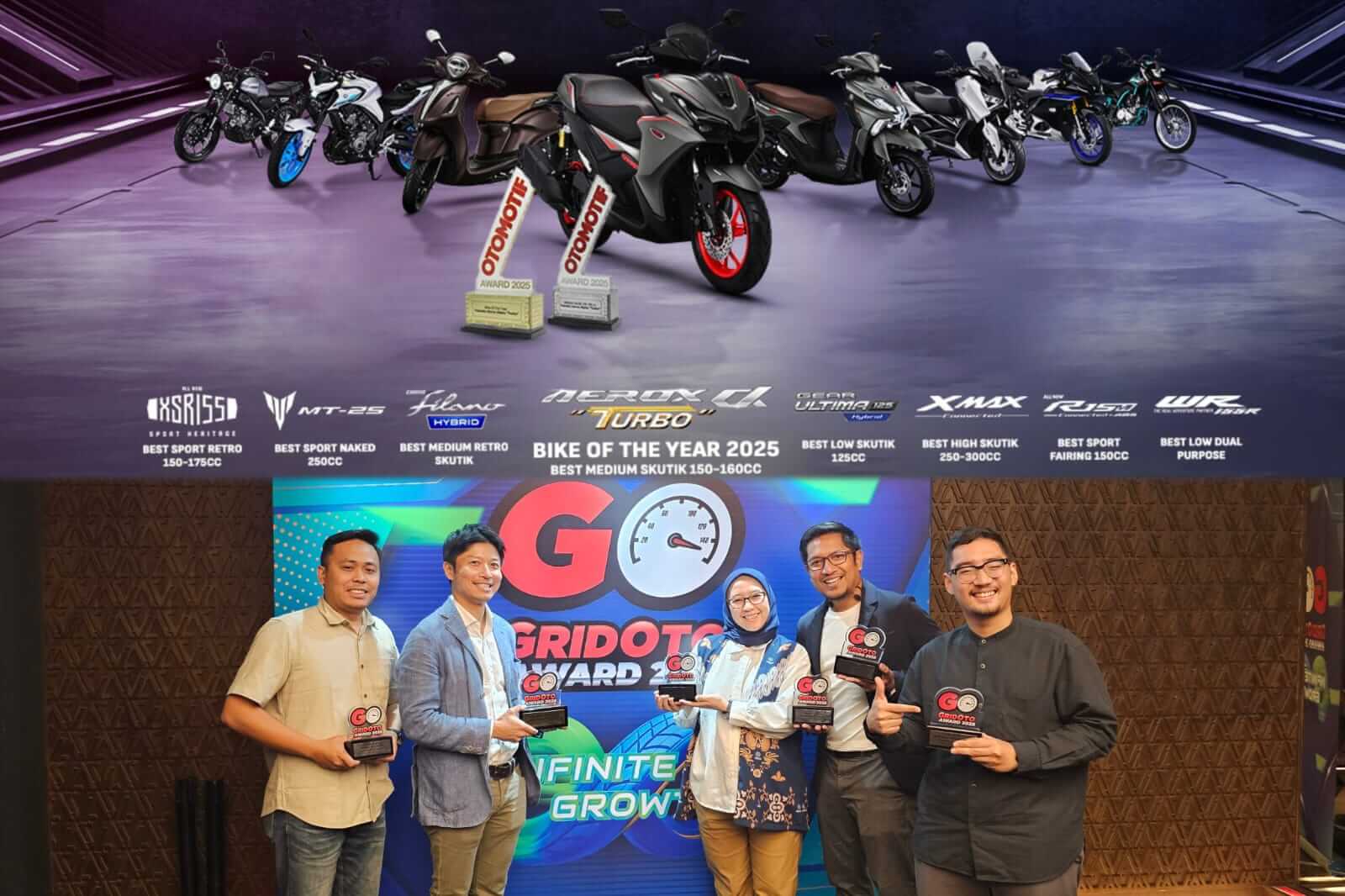 6 Produk Yamaha Sabet Penghargaan di GridOto Award 2025 | BERITAMOTOR.NET